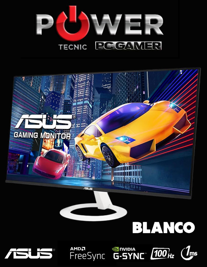 MONITOR – ASUS – GAMING – IPS 27″ – 100Hz – 1ms – SUPER SLIM 6mm – SIN MARCOS «Free Sync – G ...